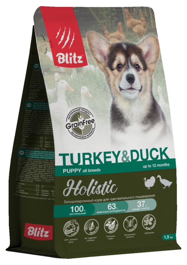 Корма «Блиц» (Блитз) для собак — официальный сайт, сухой собачий корм Blitz